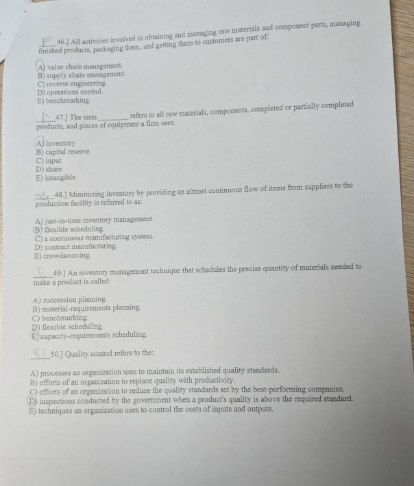 Solved There are 50 multiple-choice questions, each worth | Chegg.com