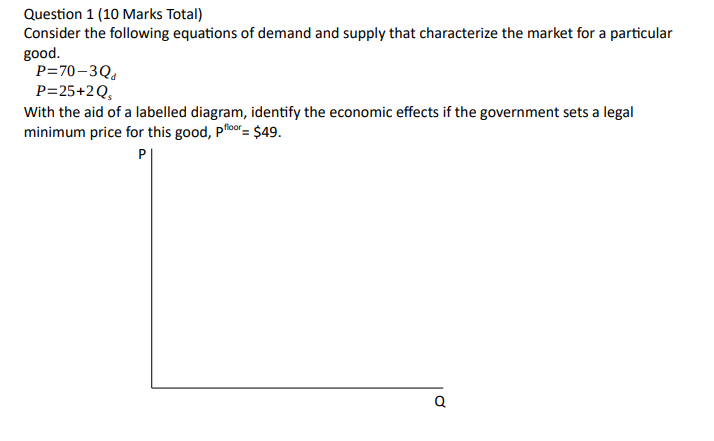 Solved Question 1 (10 Marks Total) Consider the following | Chegg.com