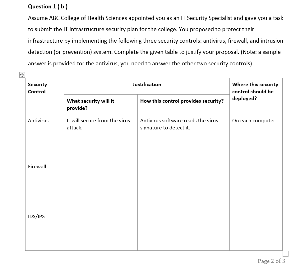 Solved Question 1 (b) Assume ABC College of Health Sciences | Chegg.com