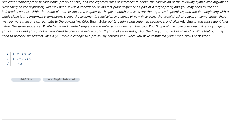 Solved Use either indirect proof or conditional proof (or | Chegg.com