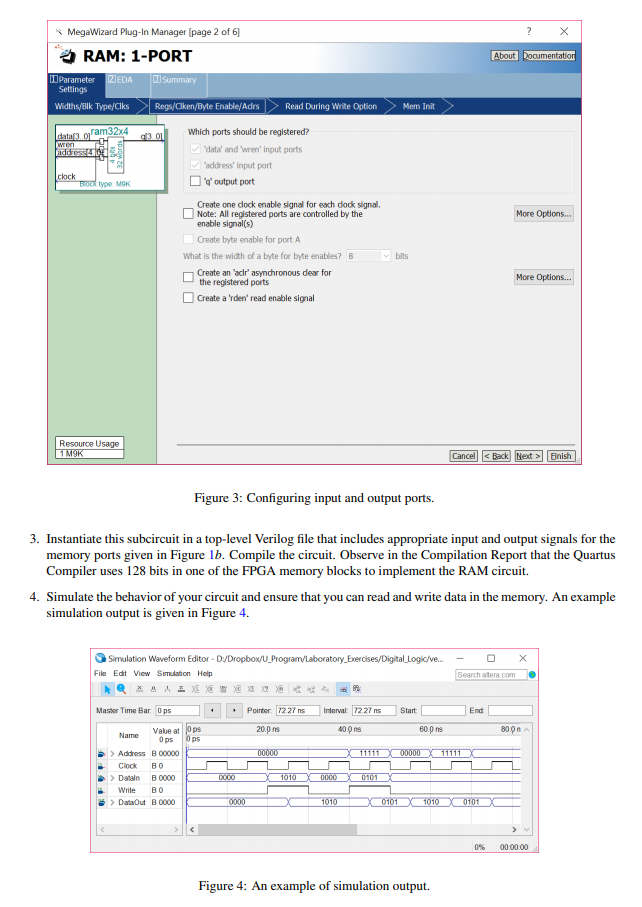 Laboratory Exercise 8 Memory Blocks In computer | Chegg.com