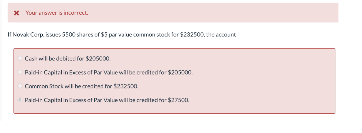 Solved x Your answer is incorrect. Sheffield Corp. has 12500 | Chegg.com