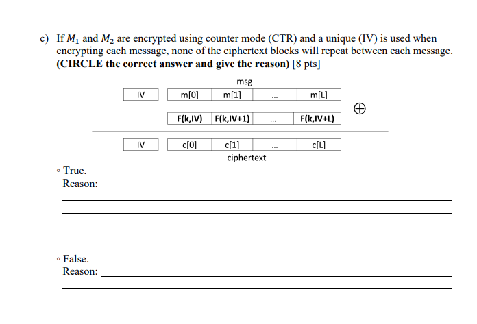 Solved [Cryptography 24 pts] Consider two messages each of n | Chegg.com
