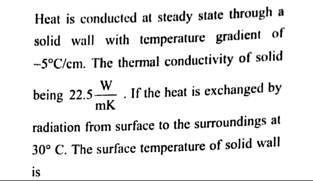 Solved Heat is conducted at steady state through a solid | Chegg.com