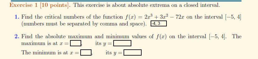 Solved Exercise 1 [ 10 points]. This exercise is about | Chegg.com