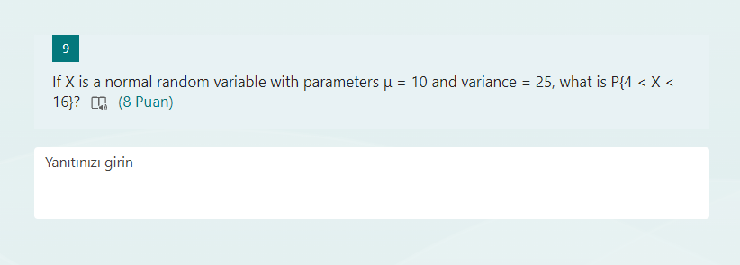 Solved 9If x ﻿is a normal random variable with parameters | Chegg.com