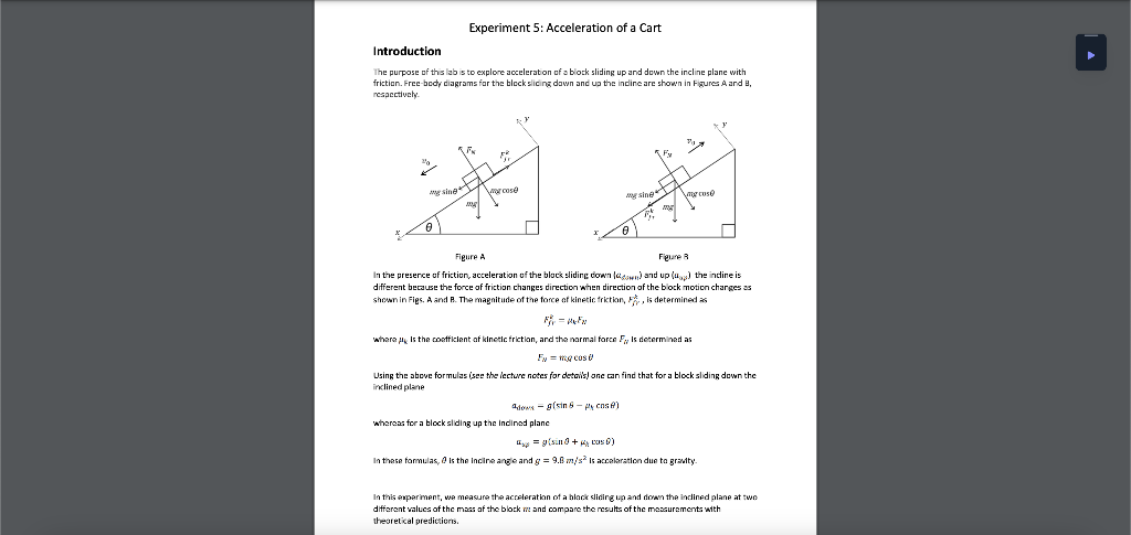 Solved Static and Kinetic Friction on an Inclined Plane 1. | Chegg.com