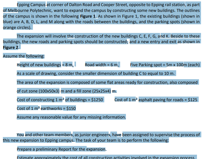 Epping Campus at corner of Dalton Road and Cooper | Chegg.com
