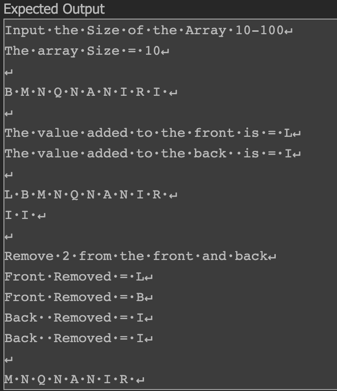 Your Output Input.the.Size.of.the•Array:10-100- The | Chegg.com