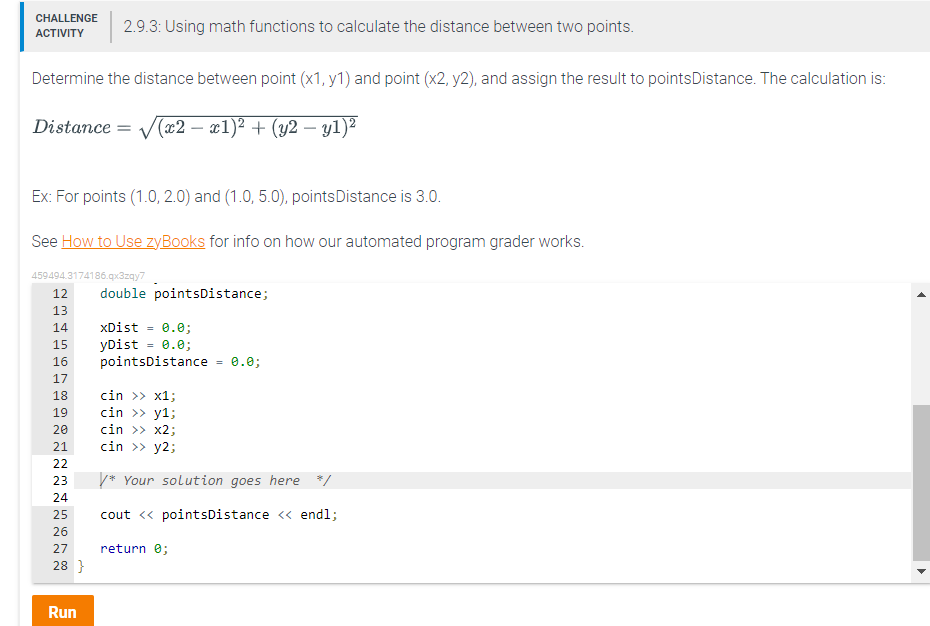 Solved Determine the distance between point ( x1,y1) and | Chegg.com