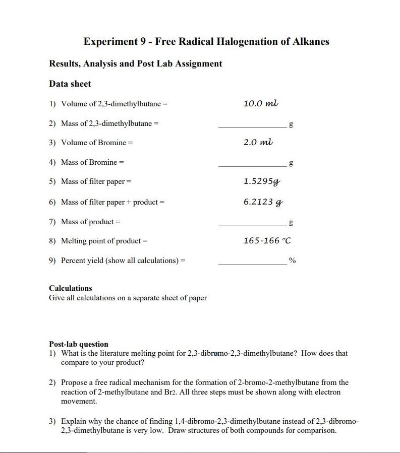 Solved Results, Analysis and Post Lab Assignment: Experiment | Chegg.com