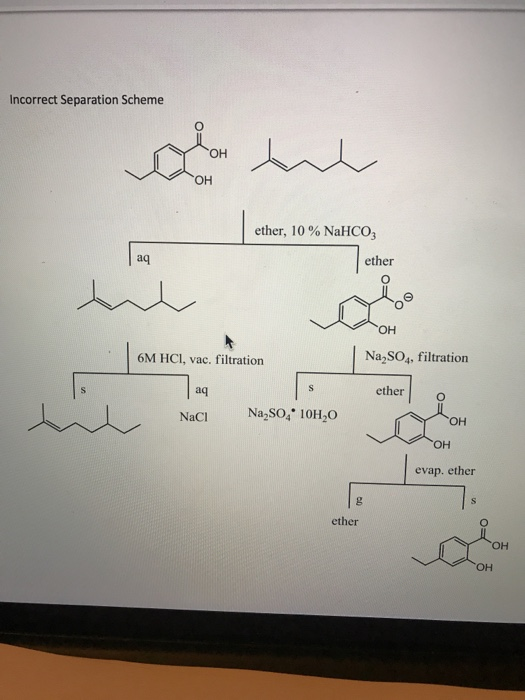 Assignment 5: Separation Scheme Correction On a page | Chegg.com