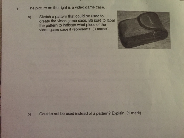 9. The picture on the right is a video game case. a) | Chegg.com