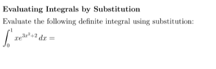 Solved Evaluating Integrals by Substitution Evaluate the | Chegg.com