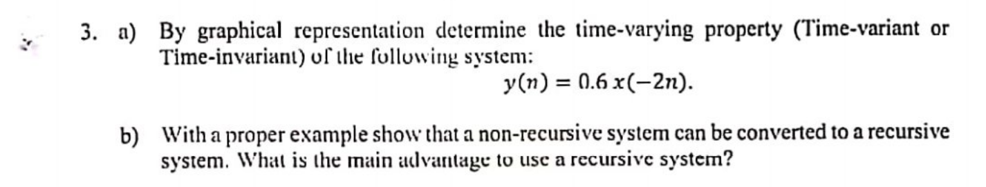 Solved a) By graphical representation determine the | Chegg.com
