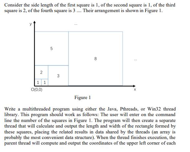 Consider the side length of the first square is 1, of | Chegg.com
