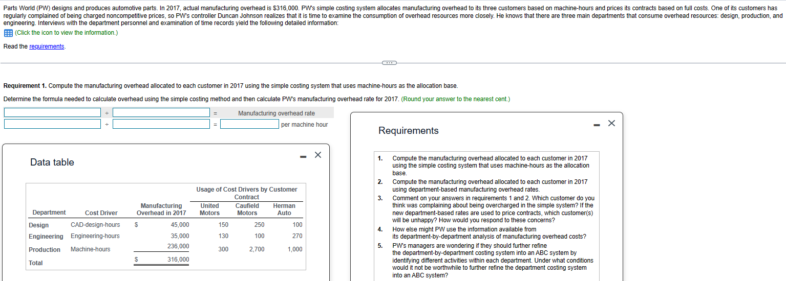 Solved engineering. Interviews with the department personnel | Chegg.com
