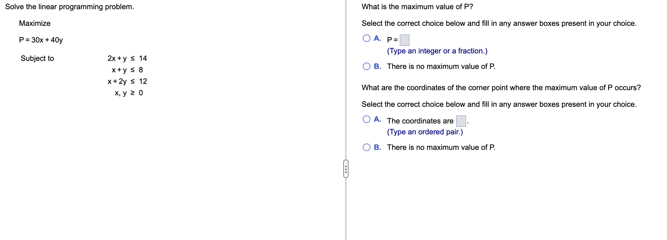 Solved Solve the linear programming problem. Maximize | Chegg.com