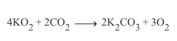 Solved Potassium superoxide, KO2, reacts with carbon dioxide | Chegg.com