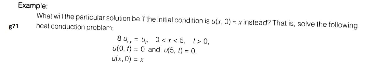 Solved g71 Example: What will the particular solution be if | Chegg.com