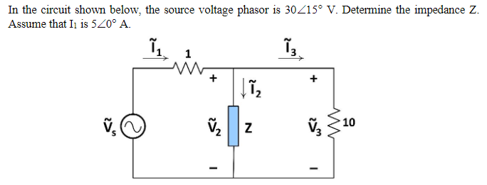 Solved In the circuit shown below, the source voltage phasor | Chegg.com