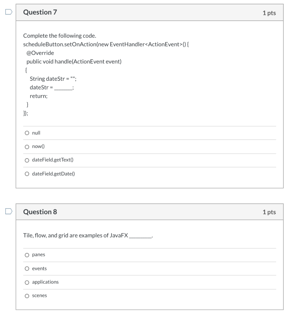Solved D Question 7 1 pts Complete the following code. | Chegg.com