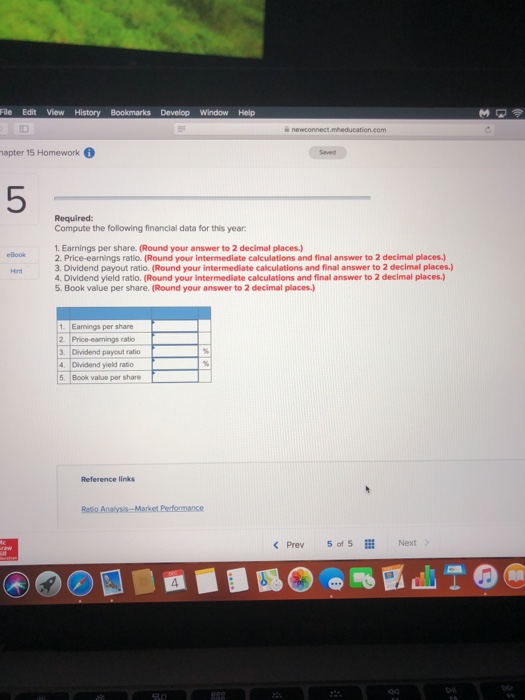 Solved pter 15 Homework Help Comparative financial | Chegg.com