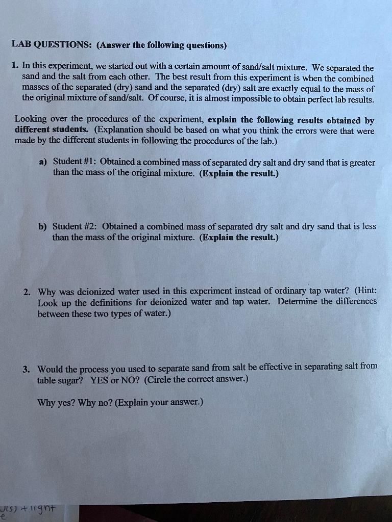 Solved LAB QUESTIONS: (Answer the following questions) 1. In | Chegg.com