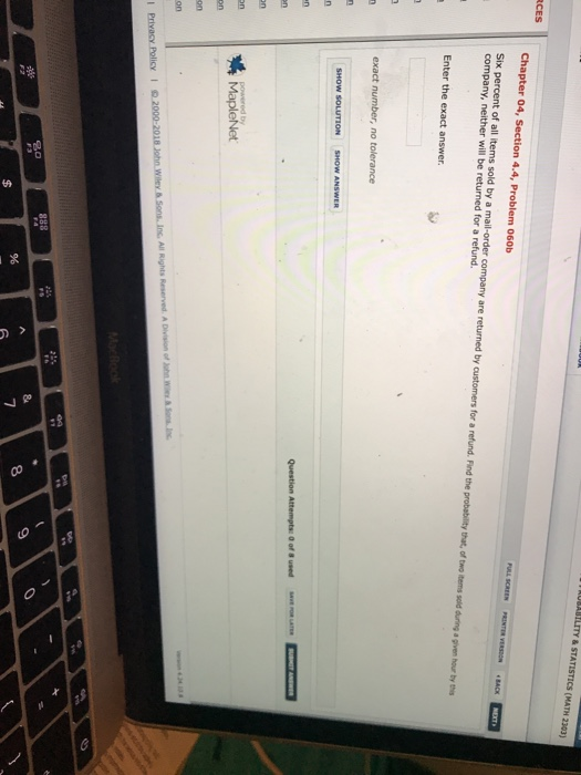 Solved PULL SCREEN PRİNTER VERSİON 4BACK Mou Chapte 04 | Chegg.com