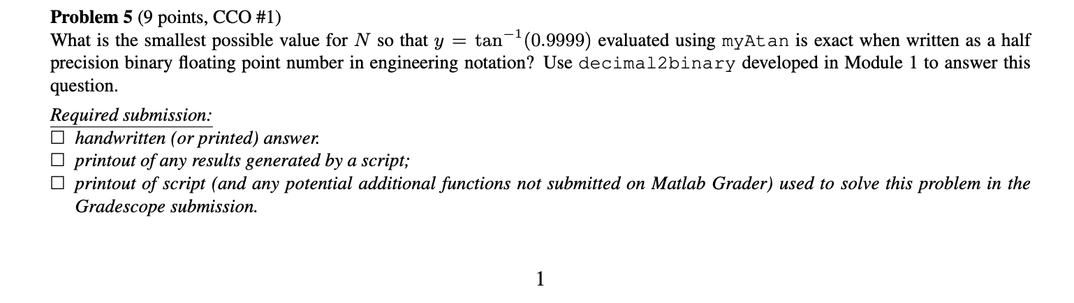 Solved Problem 5 9 Points Cco 1 What Is The Smallest 