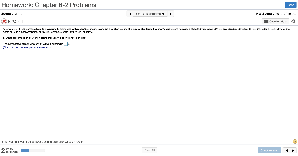 Solved Homework Chapter 6 2 Problems Save Score 0 Of 1 Pt