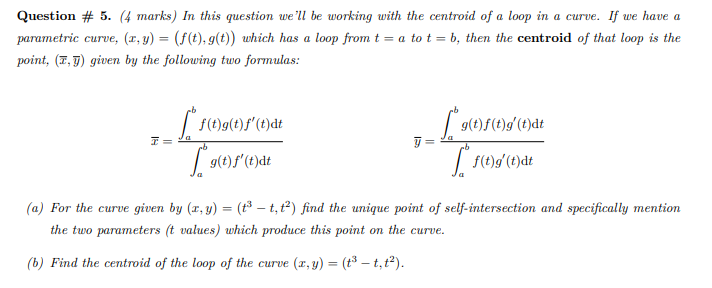 Solved (a) For the curve given by (x,y)=(t3−t,t2) find the | Chegg.com
