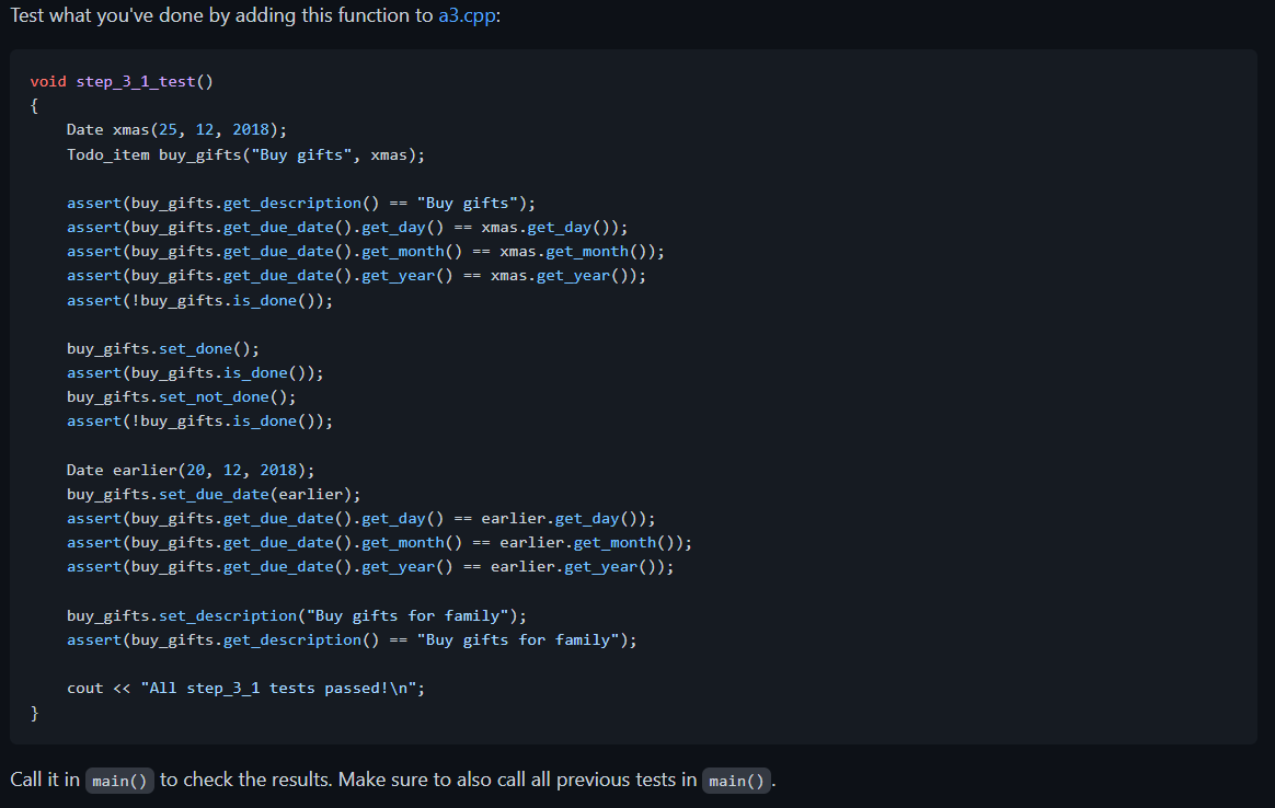Solved Part 1: The Base Program Step 1.1 In a3.cpp, write a | Chegg.com