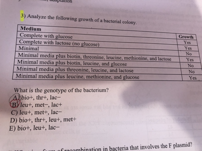 Solved daptation 3) Analyze the following growth of a | Chegg.com