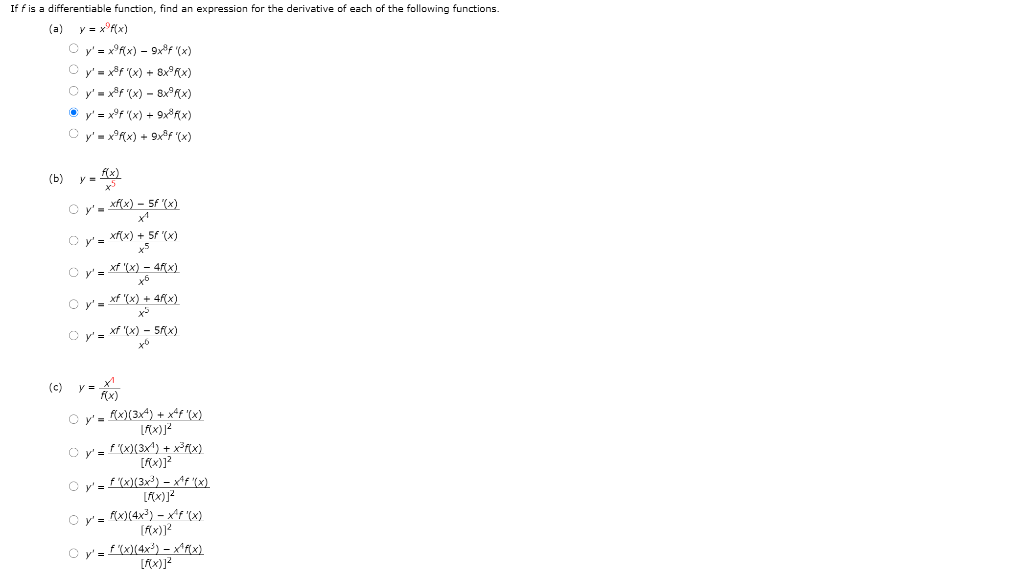 Solved If f is a differentiable function, find an expression | Chegg.com