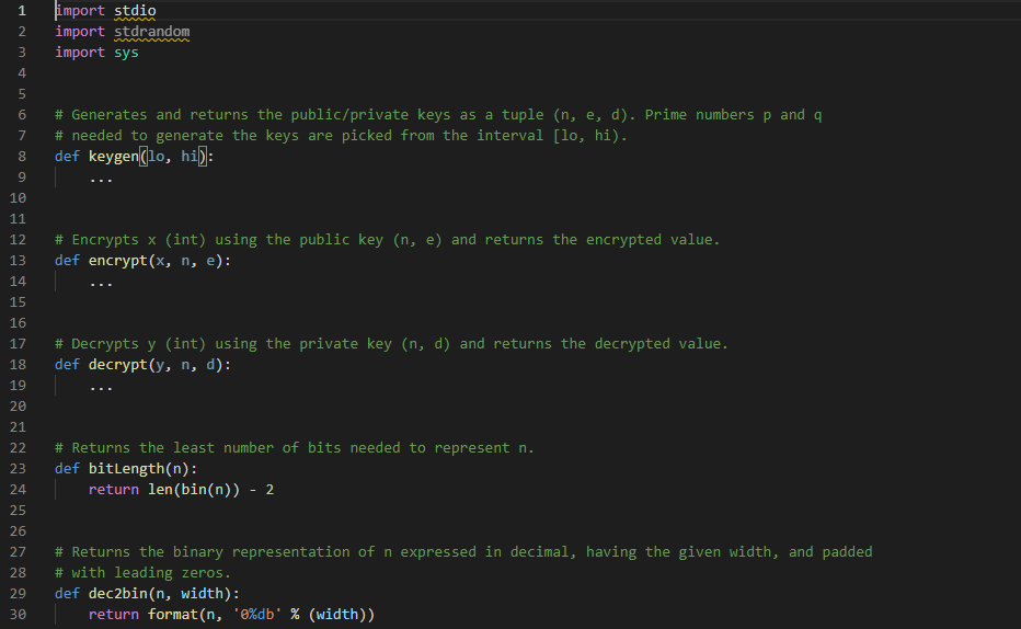 Solved Problem 1 Rsa Library Implement A Library Called 