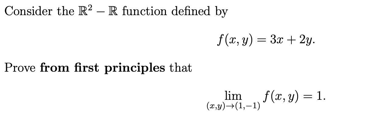 Solved Consider the R2 – R function defined by - f(x, y) = | Chegg.com