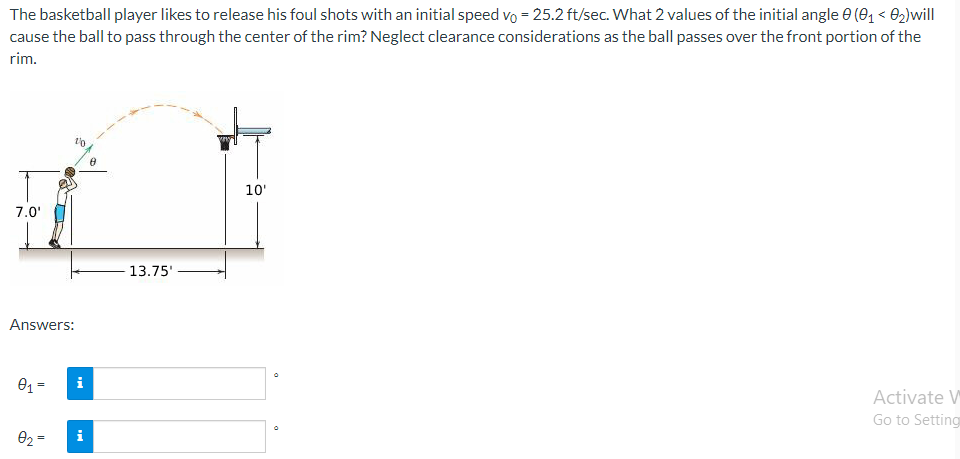 Solved The basketball player likes to release his foul shots | Chegg.com