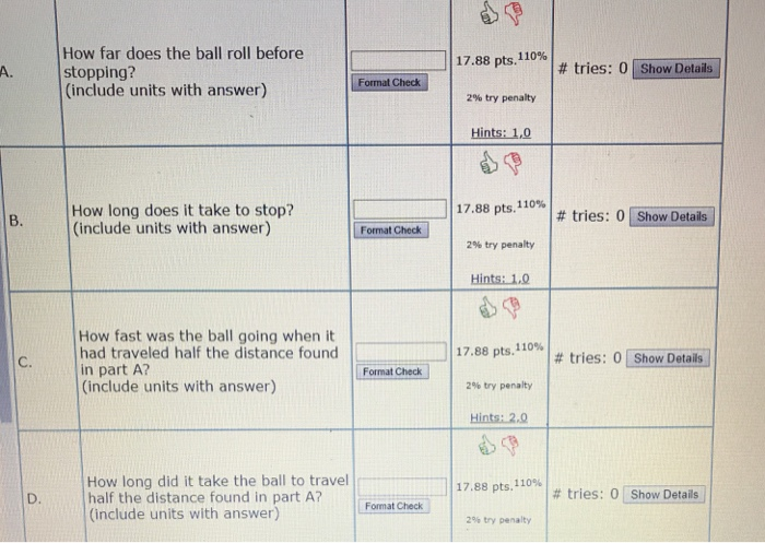 Solved Dr. Matthew Mench releases a bowling ball with an | Chegg.com