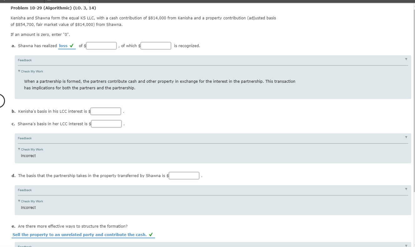 Solved Problem 10-29 (Algorithmic) (LO. 3, 14) Kenisha and | Chegg.com Solved Problem 10-29 (Algorithmic) (LO. 3, 14) Kenisha and | Chegg.com