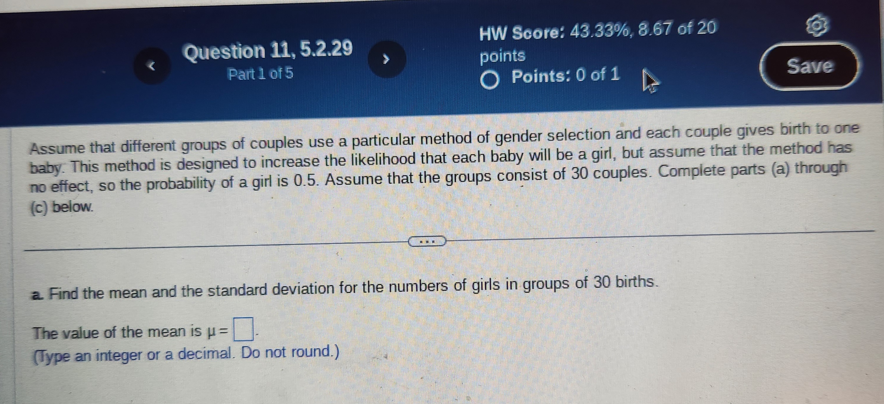 Solved Assume that different groups of couples use a | Chegg.com