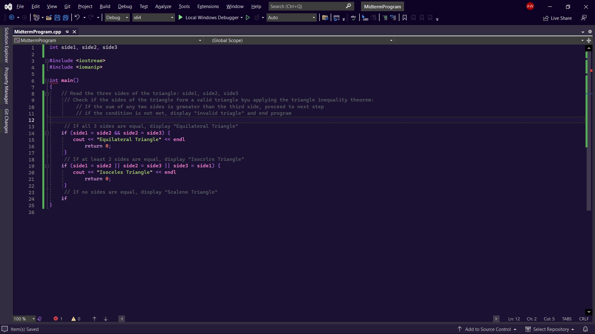 Solved This is my program so far. I'm a little stuck about | Chegg.com