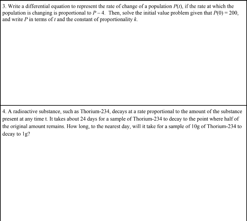 Solved 3. Write a differential equation to represent the | Chegg.com