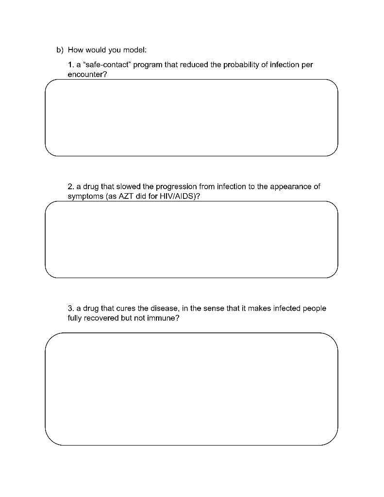 10 A Simple Model Of Infectious Disease Spread Is U