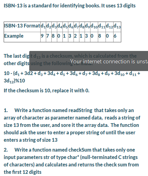 Solved ISBN-13 is a standard for identifying books. It uses | Chegg.com
