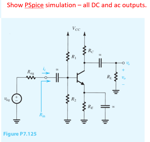 Solved SHOW PSPICE SIMULATION ONLY- ALL DC AND AC | Chegg.com
