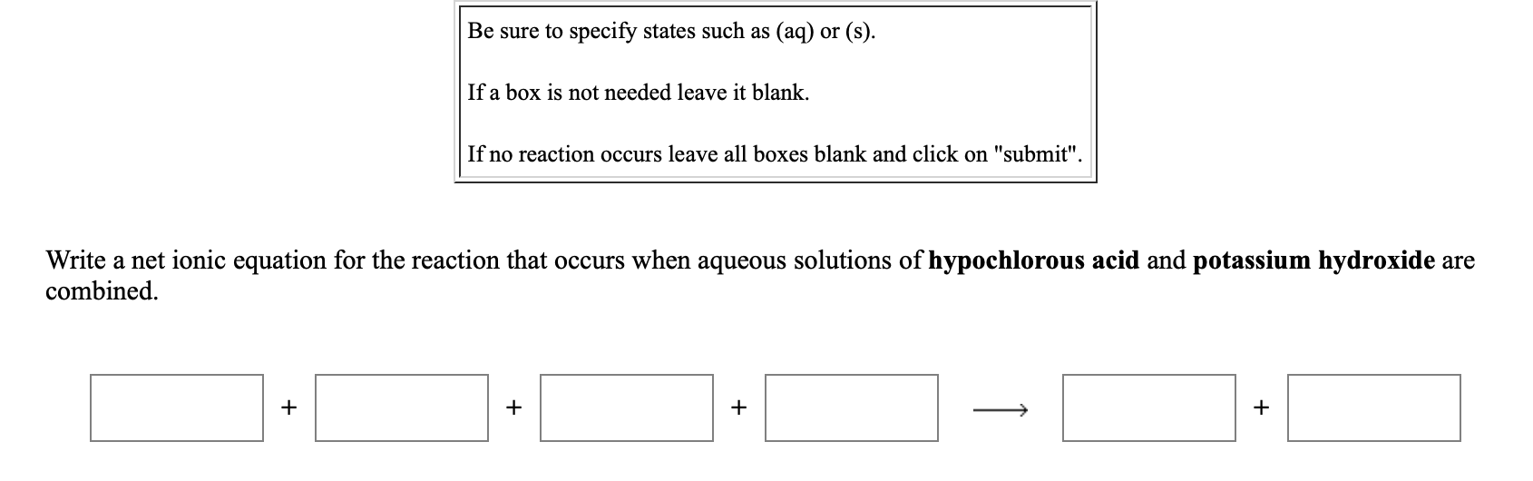 Solved Net Ionic Eqns with Acids and Bases Dissociate all | Chegg.com