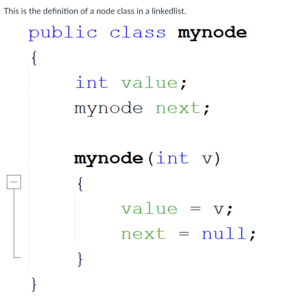 Solved Thisisthe definition of node classin linkedist. | Chegg.com