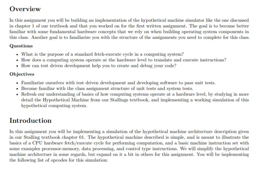 Overview In this assignment you will be building an | Chegg.com
