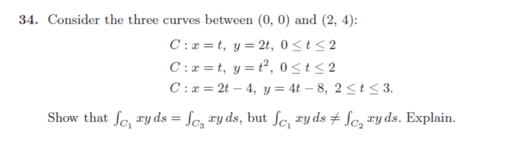 Solved 31. Evaluate $c (x2 - y2) ds, where C' is given by x | Chegg.com